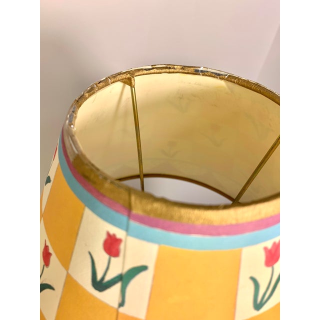 Vintage Mackenzie Childs Style Colorful Checkered Ceramic English ...