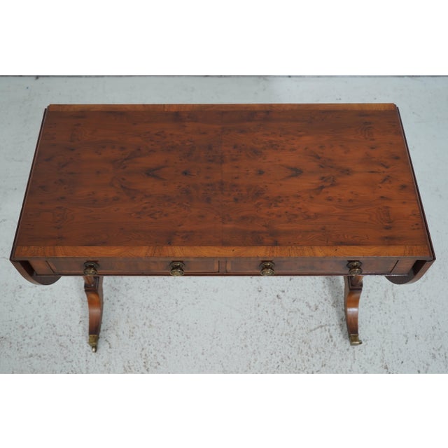 Wood & Hogan Bench Made Yew Wood Sofa Table | Chairish