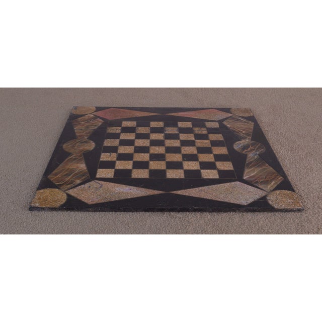 Antique Slate Chess Game Board (A) | Chairish