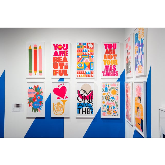 Lisa Congdon Celebrate Serigraph | Chairish