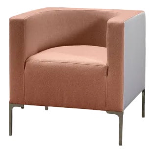 Hub Lounge Chair in Stainless Steel and Upholstery by Quinti Sedute ...
