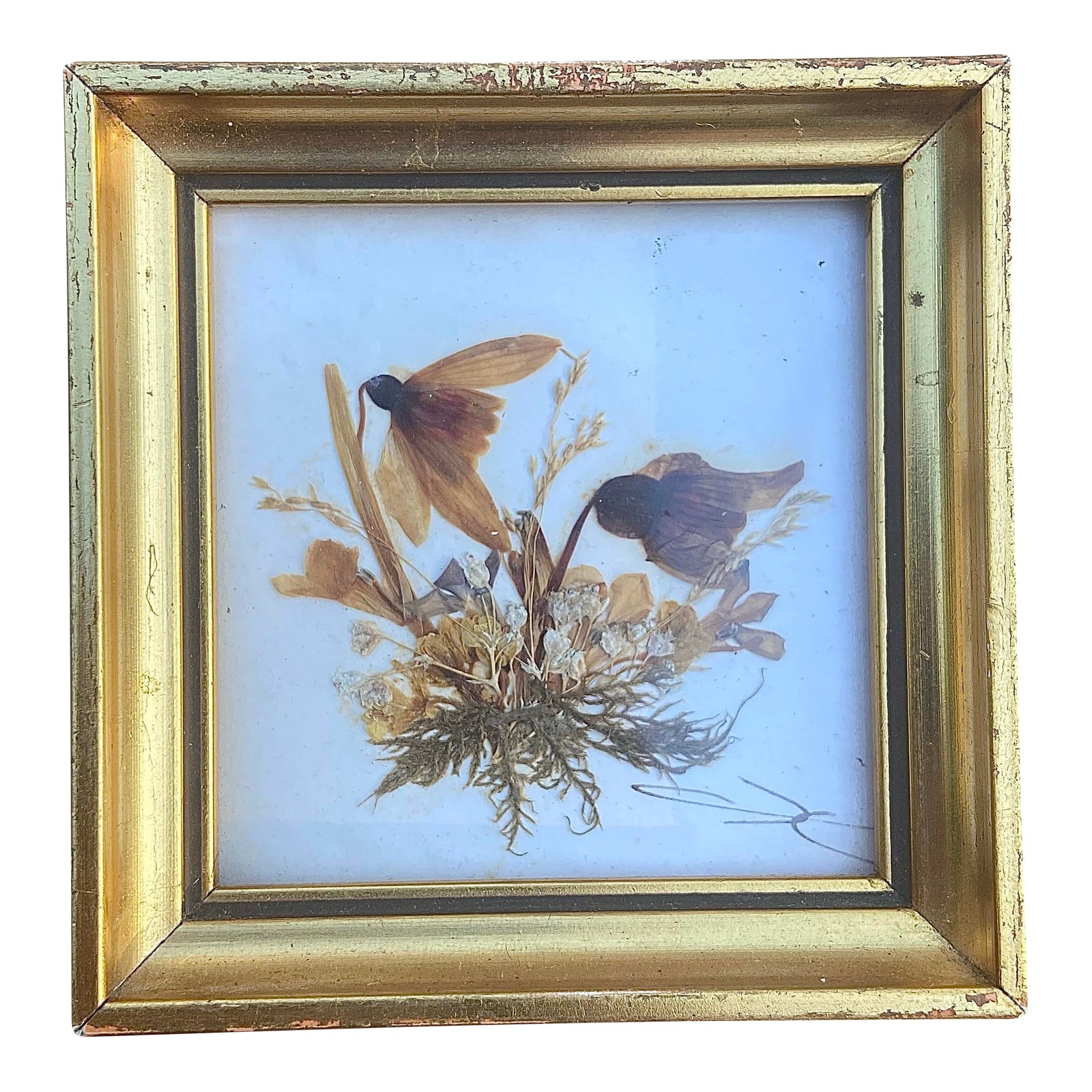 Mid 20th Century Vintage Gold Framed Post-War Handmade Tyrol Austria ...