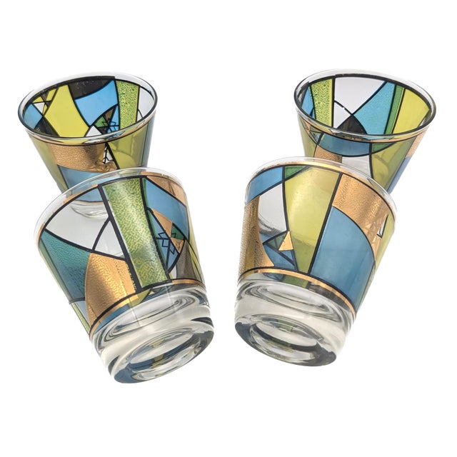 1960s Ned Harris Old-Fashioned Cocktail Glasses, Set of 4 | Chairish