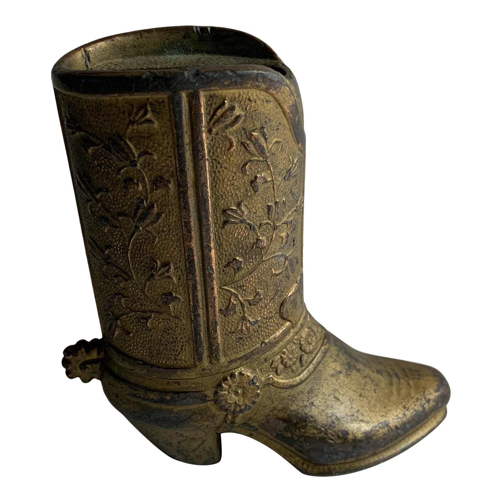 1940 Occupied Japan Cowboy Boot Savings Bank | Chairish