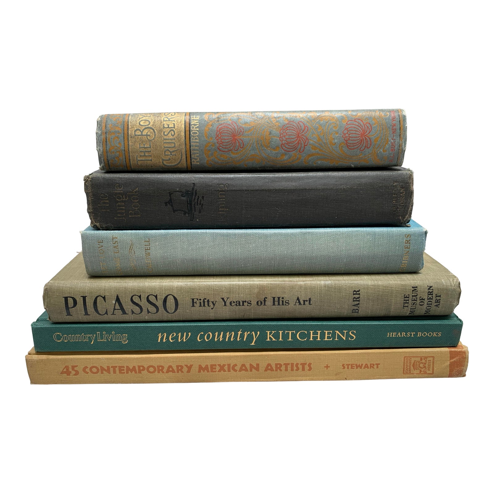 Vintage Set of Collectible Hardback Art Books, Set of Six | Chairish