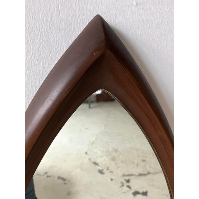 Midcentury Modern Mirror With Eye Shape Design Made by the Syroco Co ...