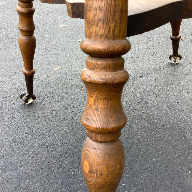 1900s Antique Oak Claw and Ball Foot Table | Chairish