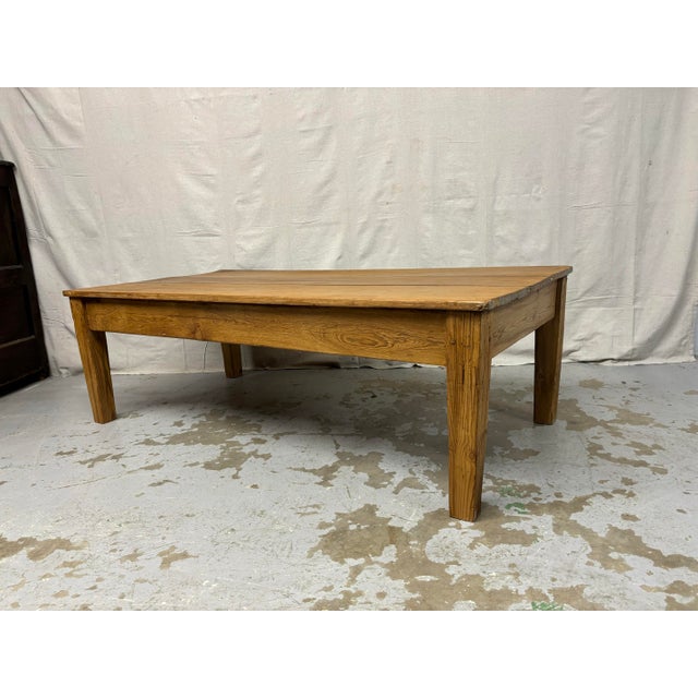 Antique English Pine Coffee Table | Chairish