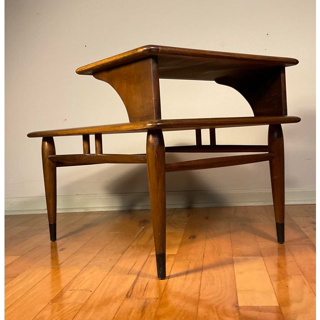 1960s Lane Altavista Two-Tiered Step Walnut End Tables - a Matching ...