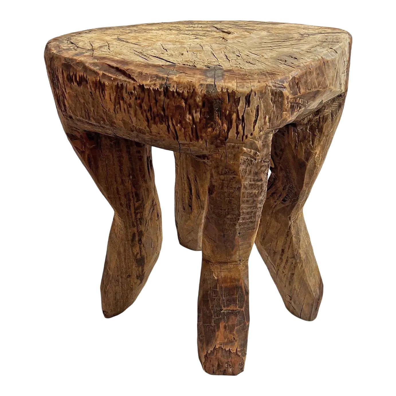 Vintage Large Naga 4-Leg Table | Chairish
