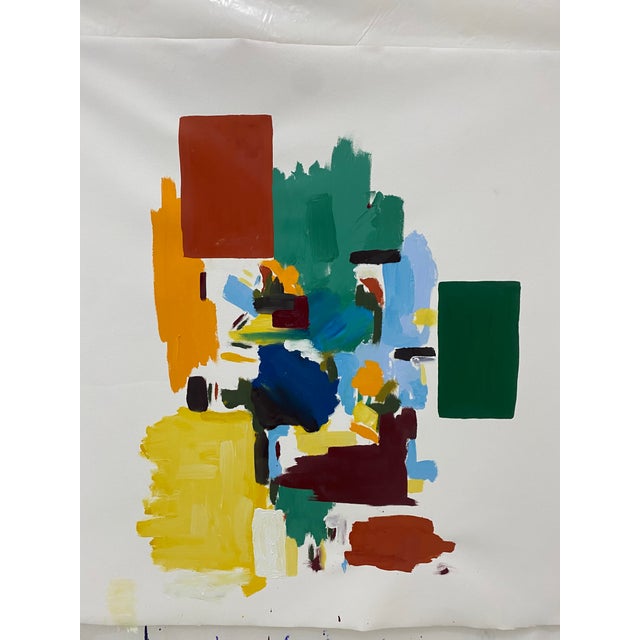 Untitled 21 Abstract Oil Painting on Canvas | Chairish