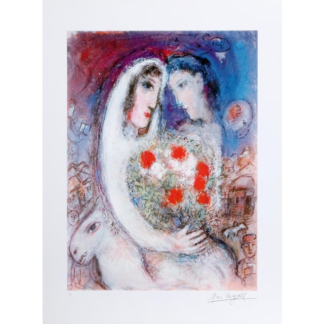 Marriage, Marc Chagall Giclee on Paper, Signed in Plate | Chairish