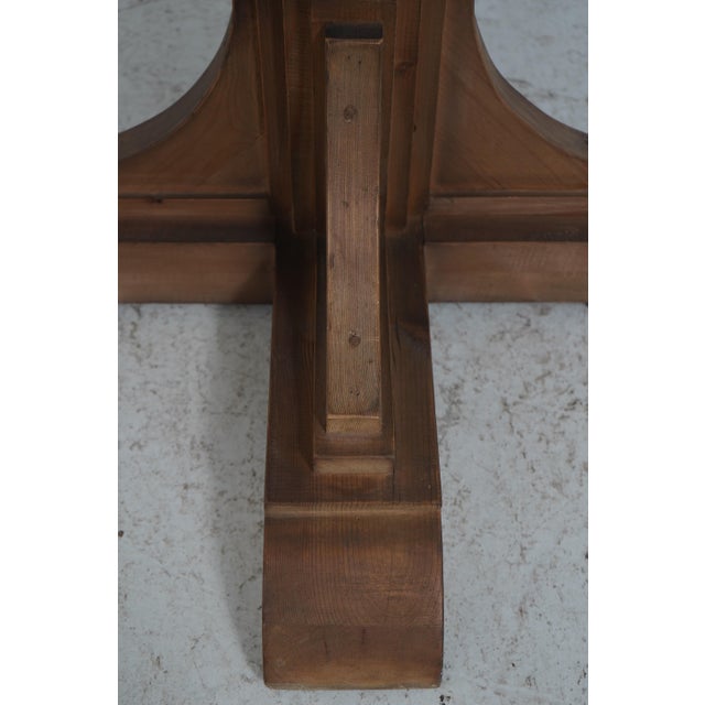 Restoration Rustic Round Distressed Finish Dining Table | Chairish