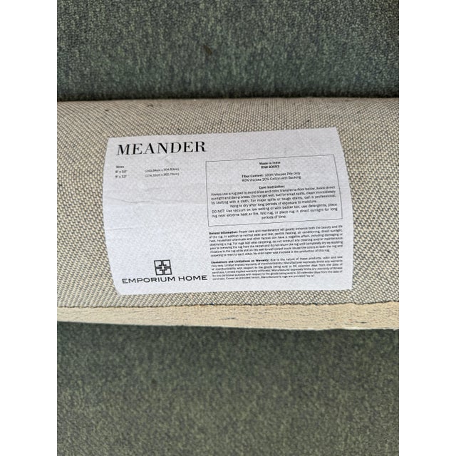 8ft11in × 11ft12in Global Views Meander Wool + Silk Area Rug | Chairish