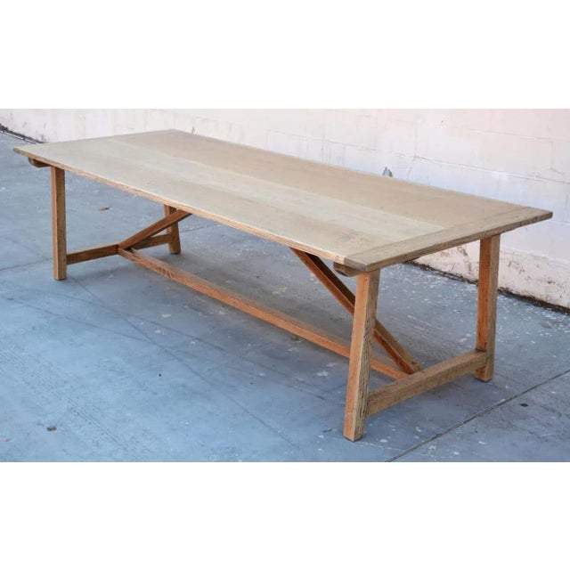 Expandable Farm Table in Distressed Rift Sawn Oak by Petersen Antiques ...