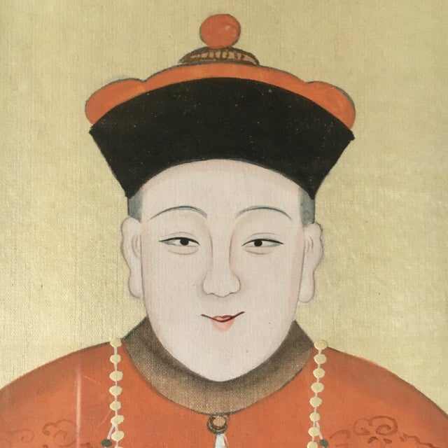 Antique Chinese Ancestor Portrait | Chairish