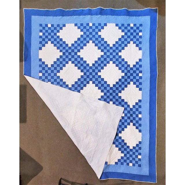 Ohio Amish Triple Irish Chain Quilt | Chairish