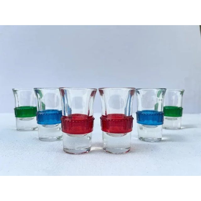 Rare Deco Nude Farberware Shot Glass Server Set | Chairish