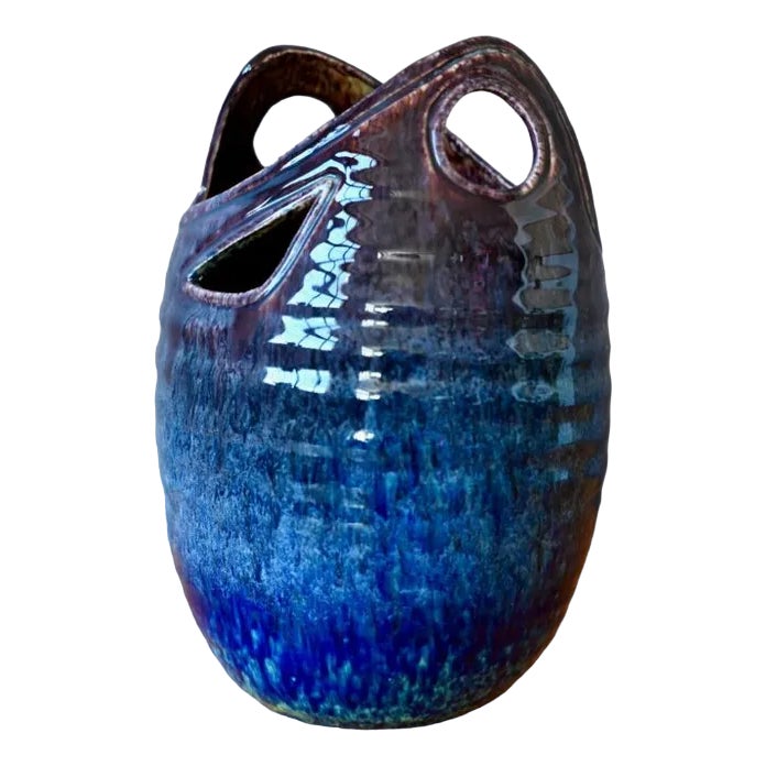Large Openwork Vase from Acolay, 1960s | Chairish