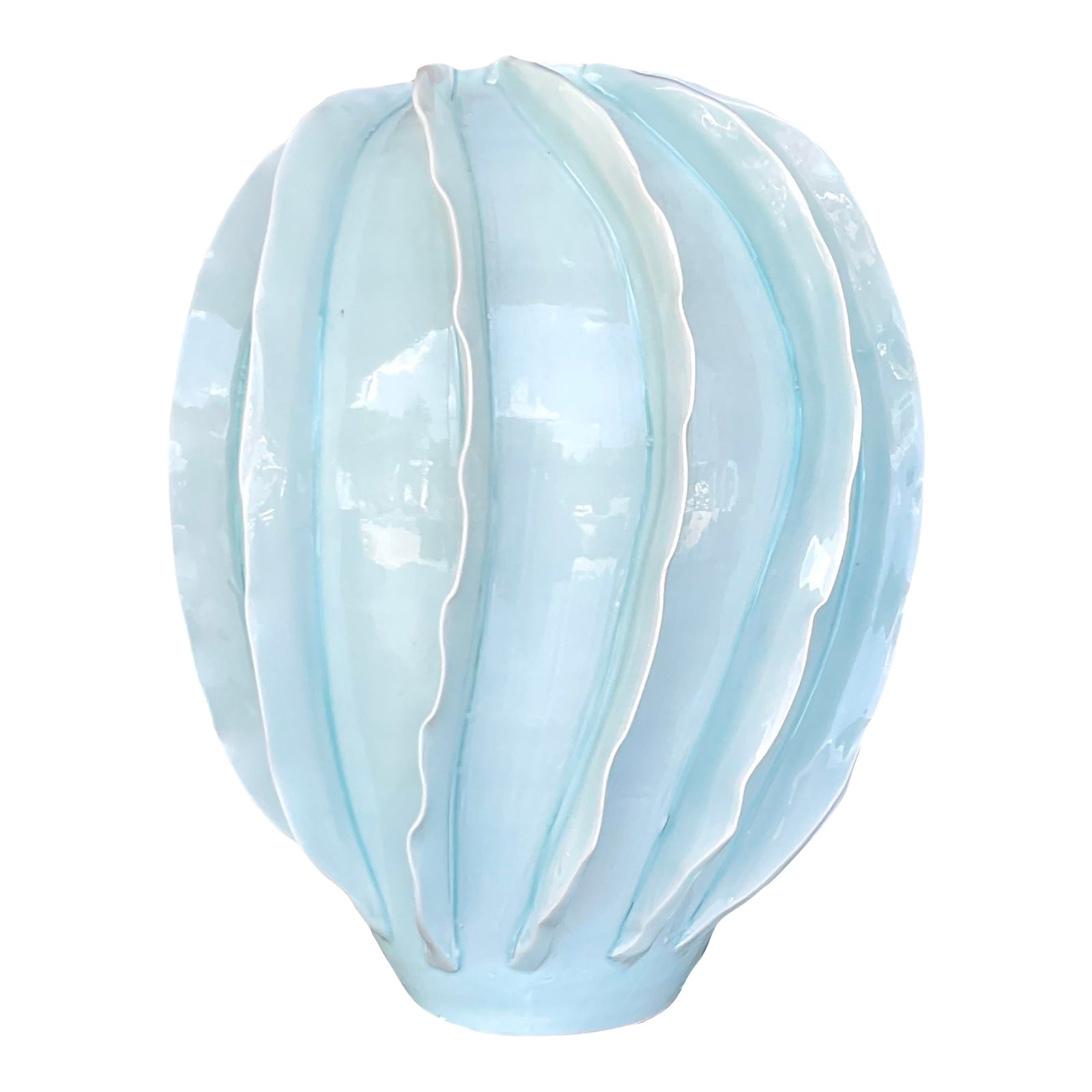 Vintage Italian Abigail’s Ruffle Vase | Chairish