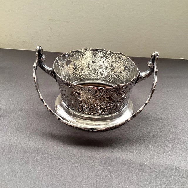 Antique Barbour Silver Co. Quadruple Silver Candy Dish With Handle ...
