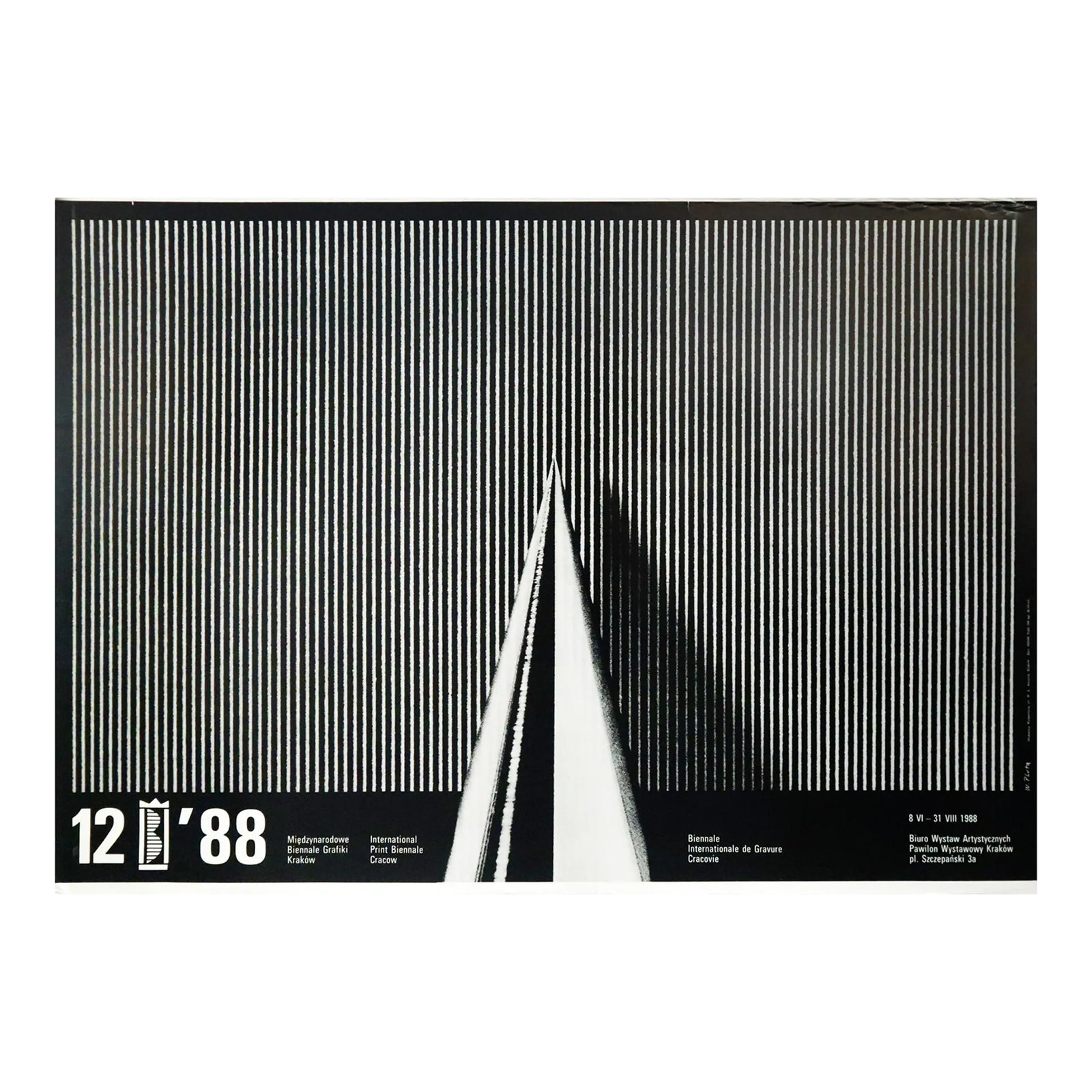 1988 Original Polish Exhibition Poster, International Print Biennale ...
