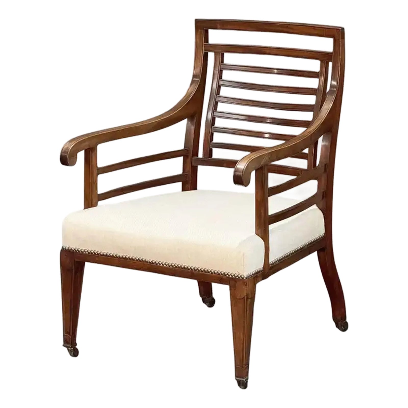 English Vernacular Reading Chair or Armchair of Mahogany From the ...