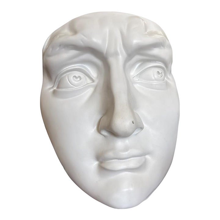 Vintage Souvenir of Grand Tour David Face Sculpture Decor. | Chairish