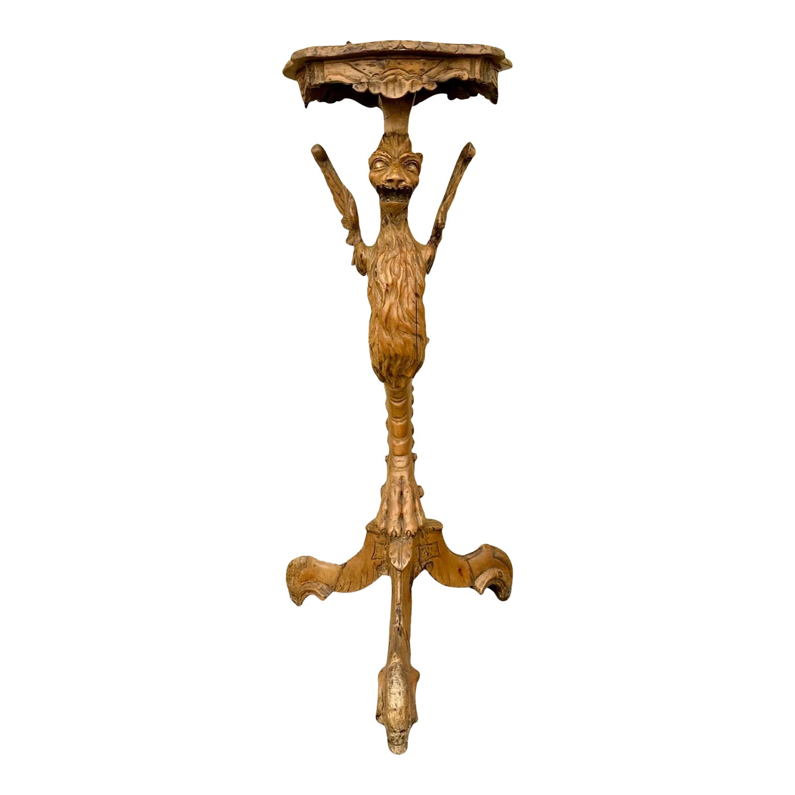 18th Century Italian Griffon Pedestal | Chairish