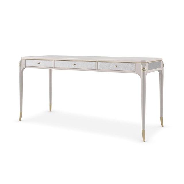 Transitional Modern Writing Desk | Chairish