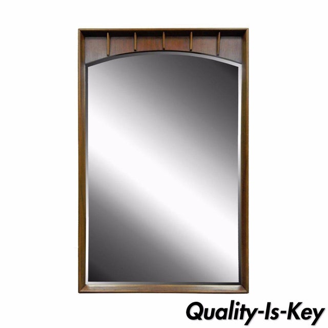 Vintage Mid Century Modern Dresser Mirror Kent Coffey Perspecta Walnut ...
