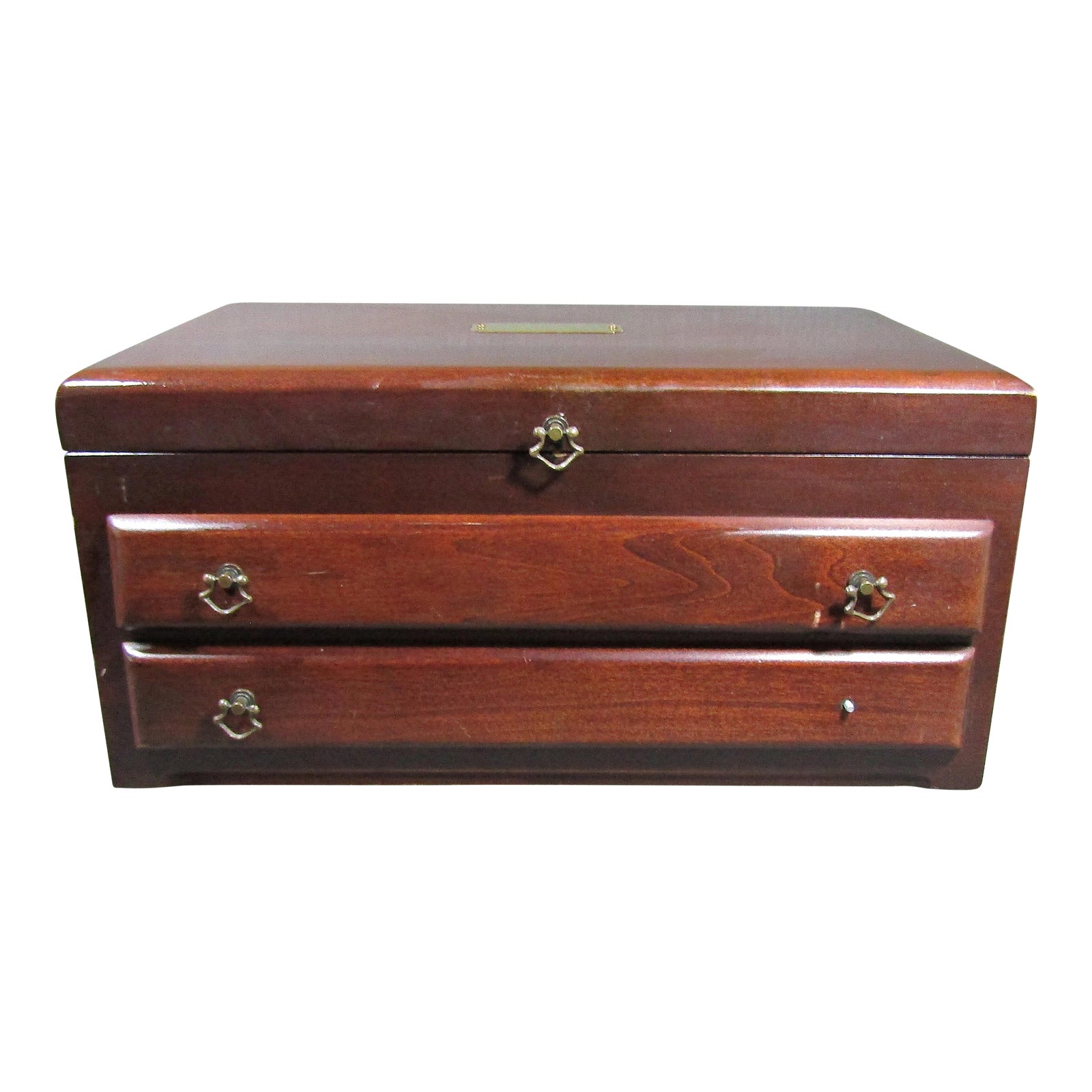 Eureka Mfg. Co. Reed & Barton Wood Jewelry Box Made in the Usa, Late ...