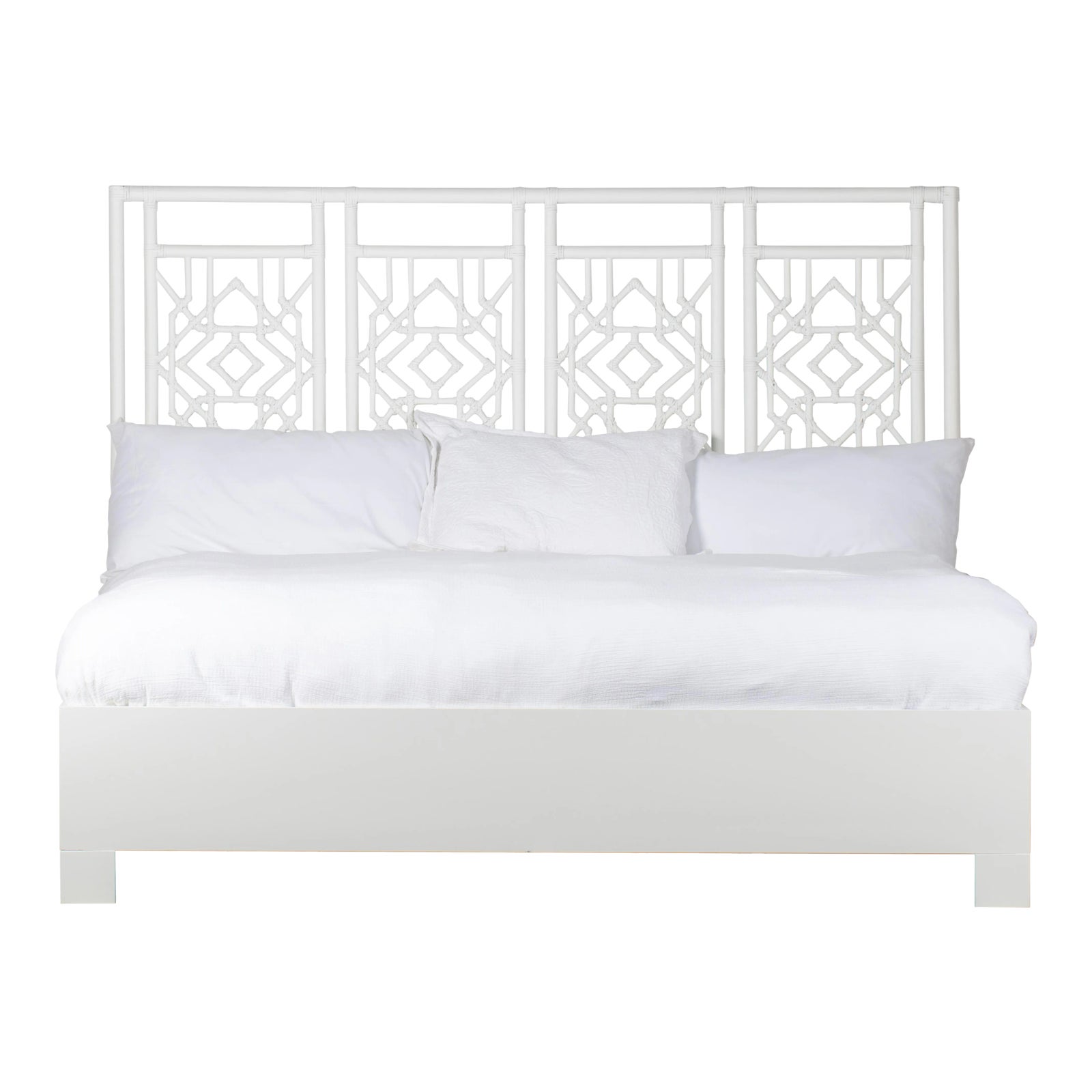 Tulum Bed King - White | Chairish