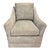 Sam Moore Light Grey Fabric Laura Swivel Chair | Chairish