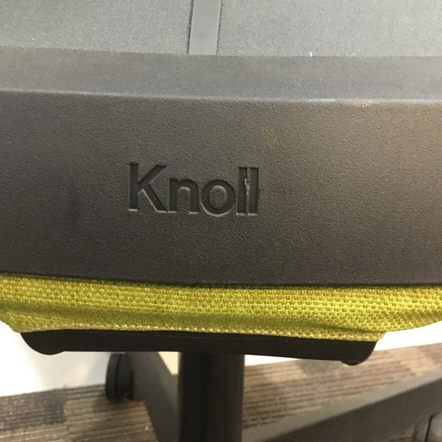 Knoll Remix Modern Office Chair - Green/Gray | Chairish