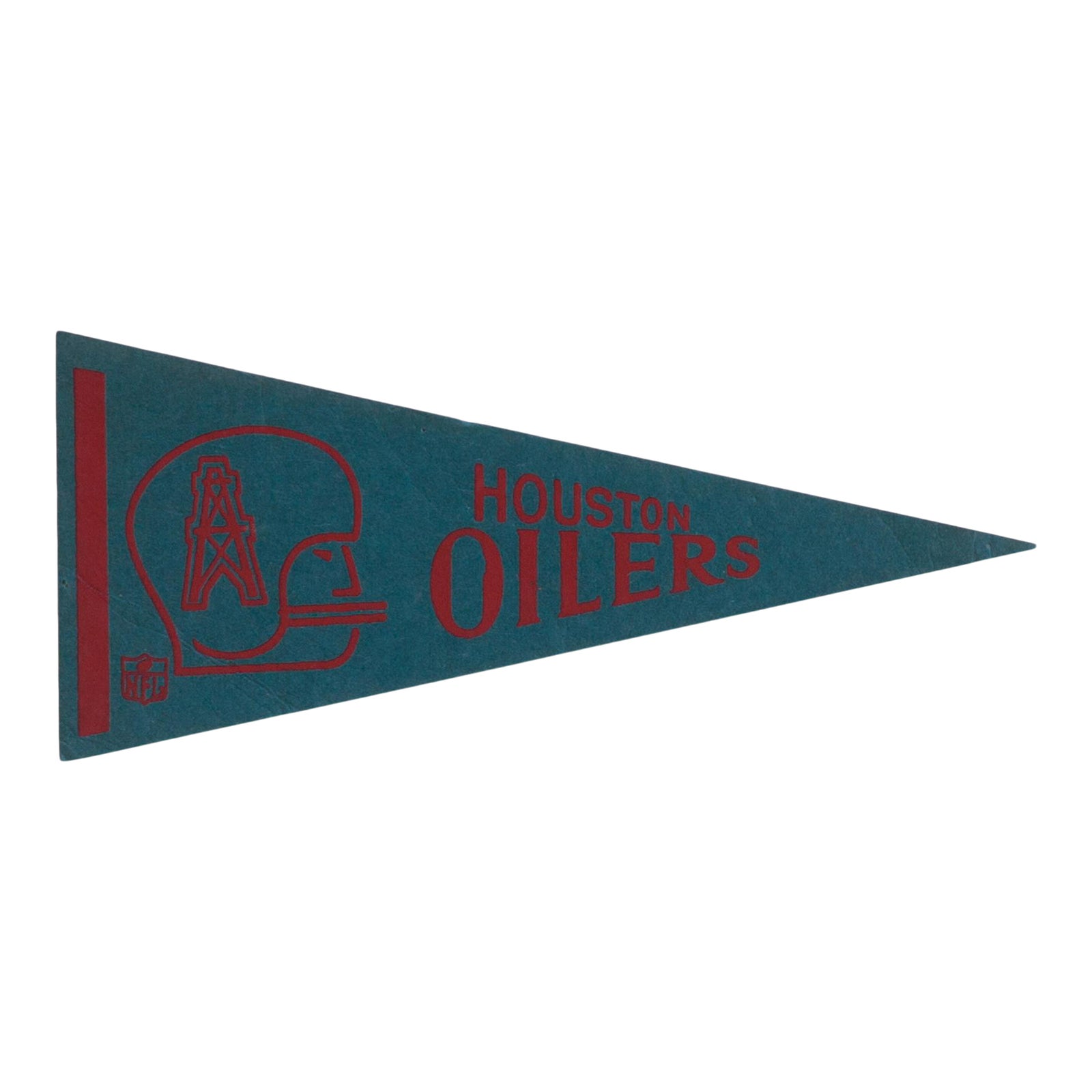 Vintage Houston Oilers Felt Flag Pennant | Chairish