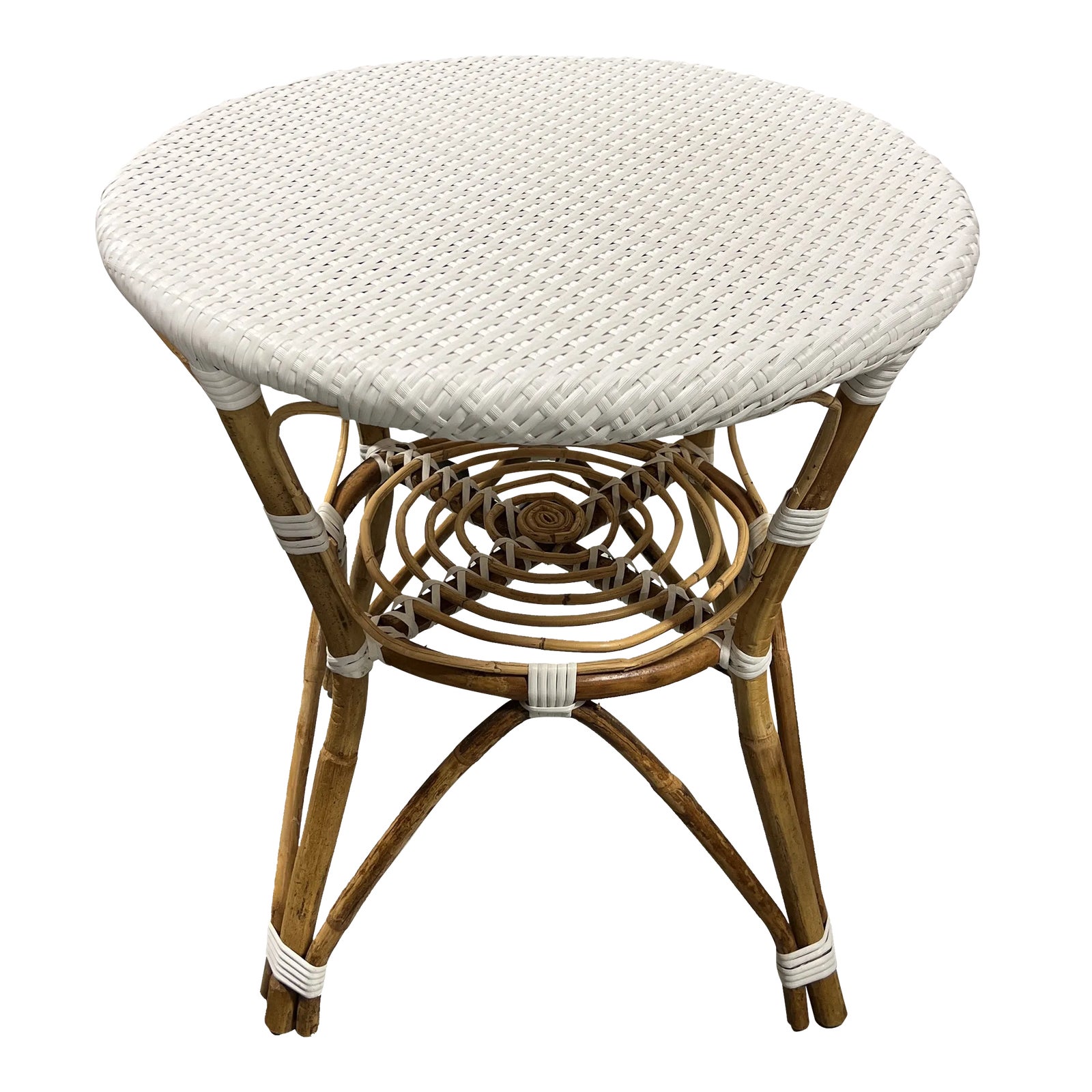 French Riviera Bistro Style Side Table | Chairish