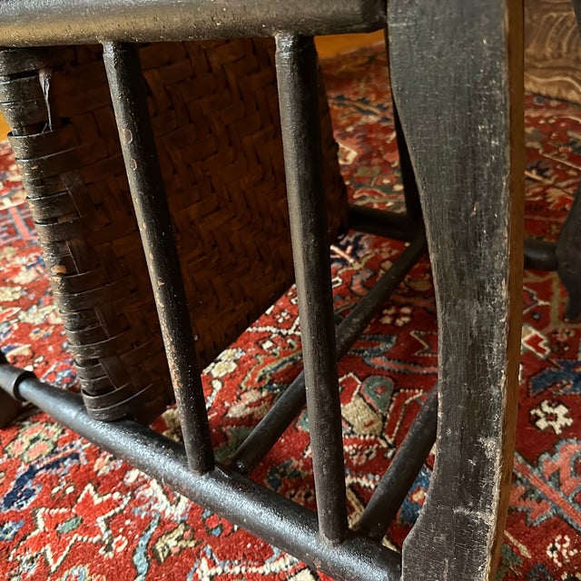 Antique 19th Century Ladder Back Shaker Rocker | Chairish