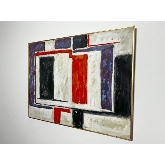 Modernist Abstract Painting by Ny Expressionist Phillip Callahan, Circa ...