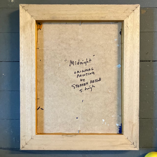 Contemporary Original Stephen Heigh Abstract Painting “Midnight ...