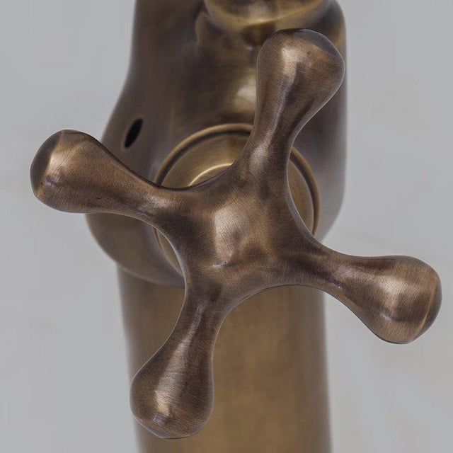 Solid Brass Bathroom Vanity Faucet Bronzed Finish | Chairish