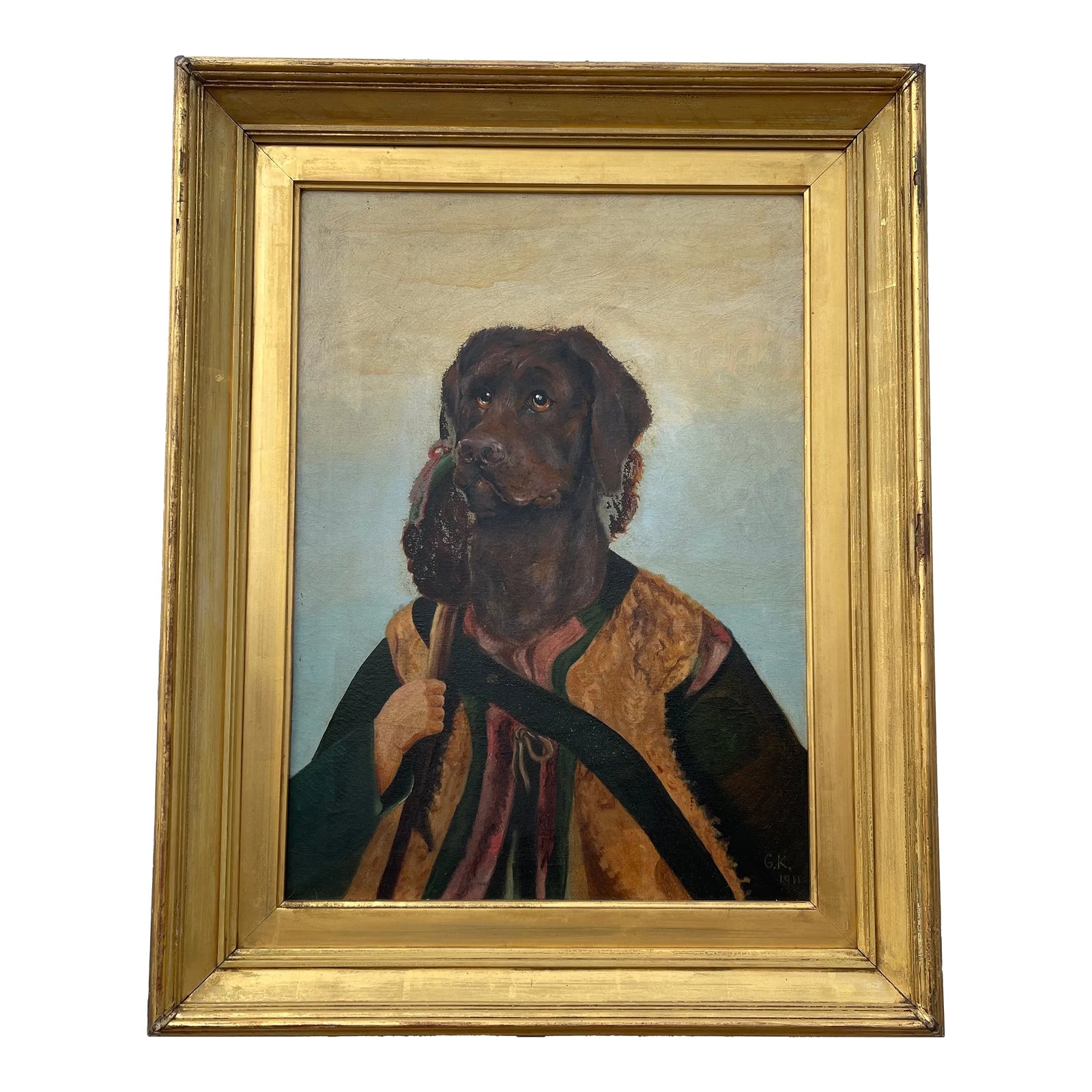 Noble Dog Portrait | Chairish