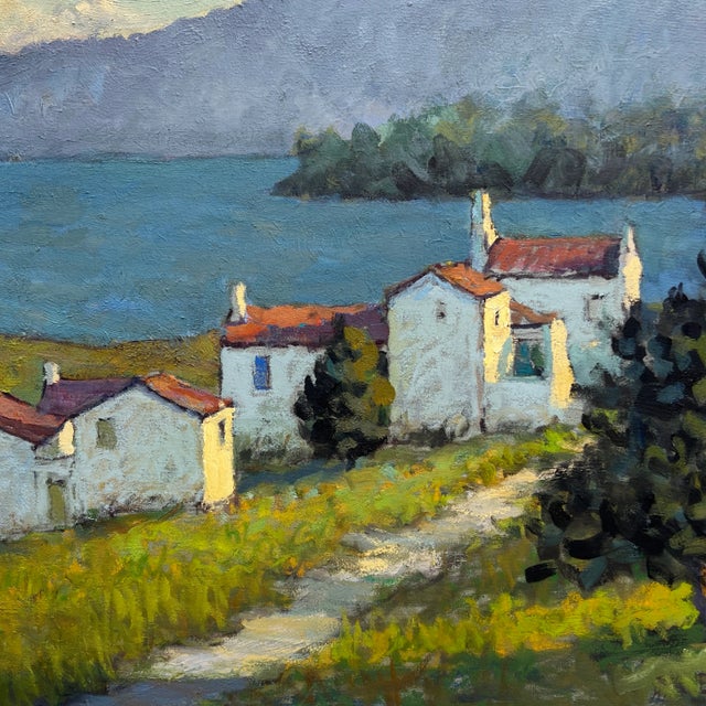 "On the Spanish Coast" Seascape Oil Painting by Artist Henry Barnes ...