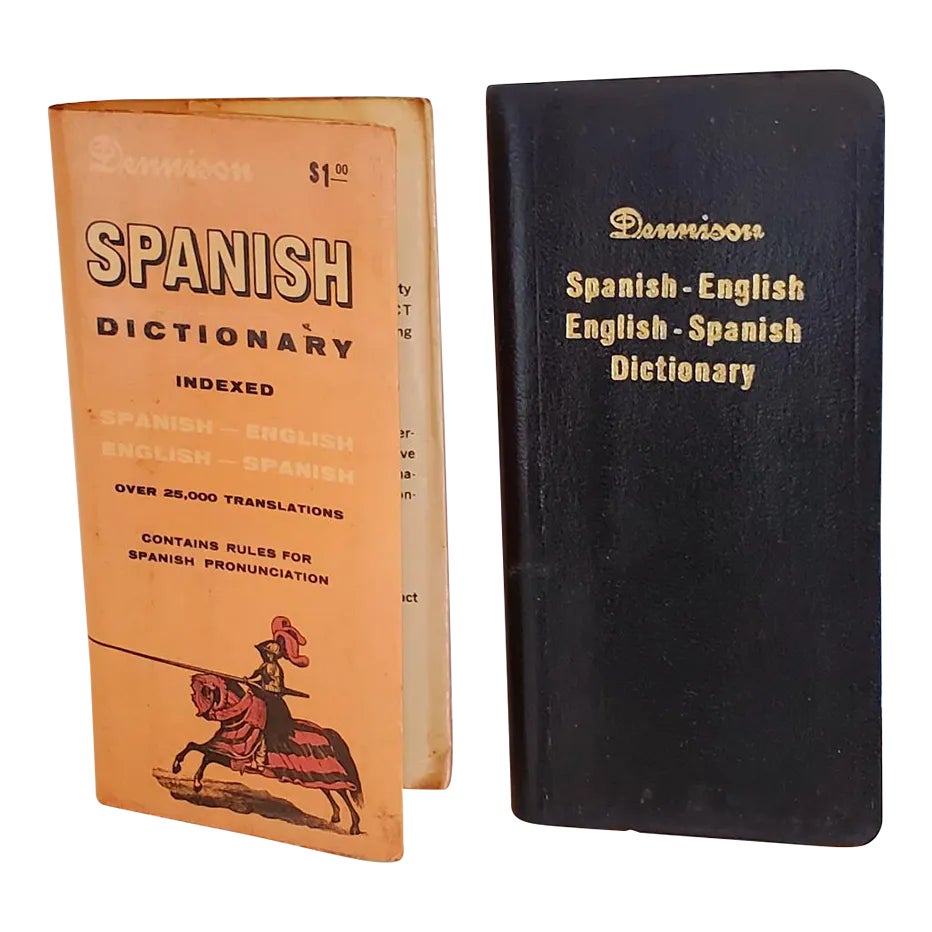 1950s Pocket Spanish - English Dictionary, Vintage | Chairish