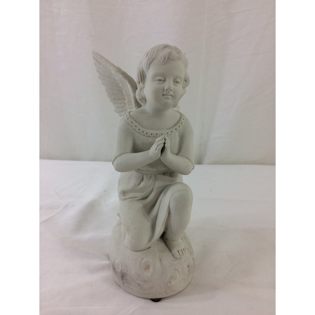 French Bisque Angel Figurine | Chairish