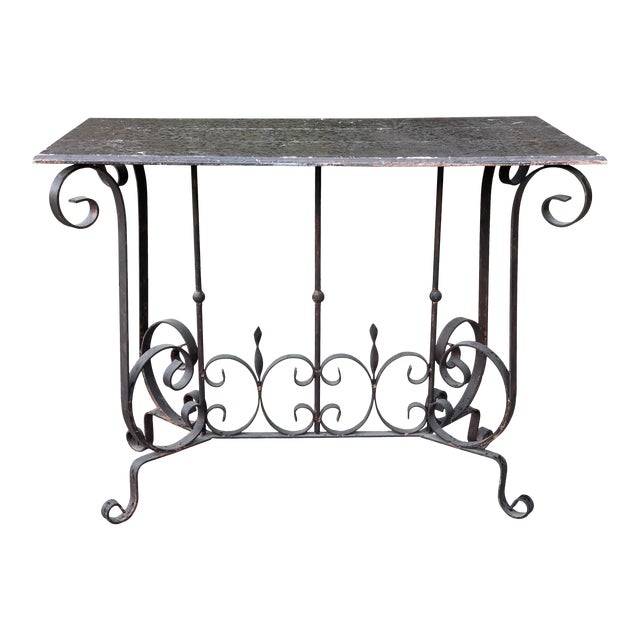 1970s Rustic Spanish Console Table | Chairish