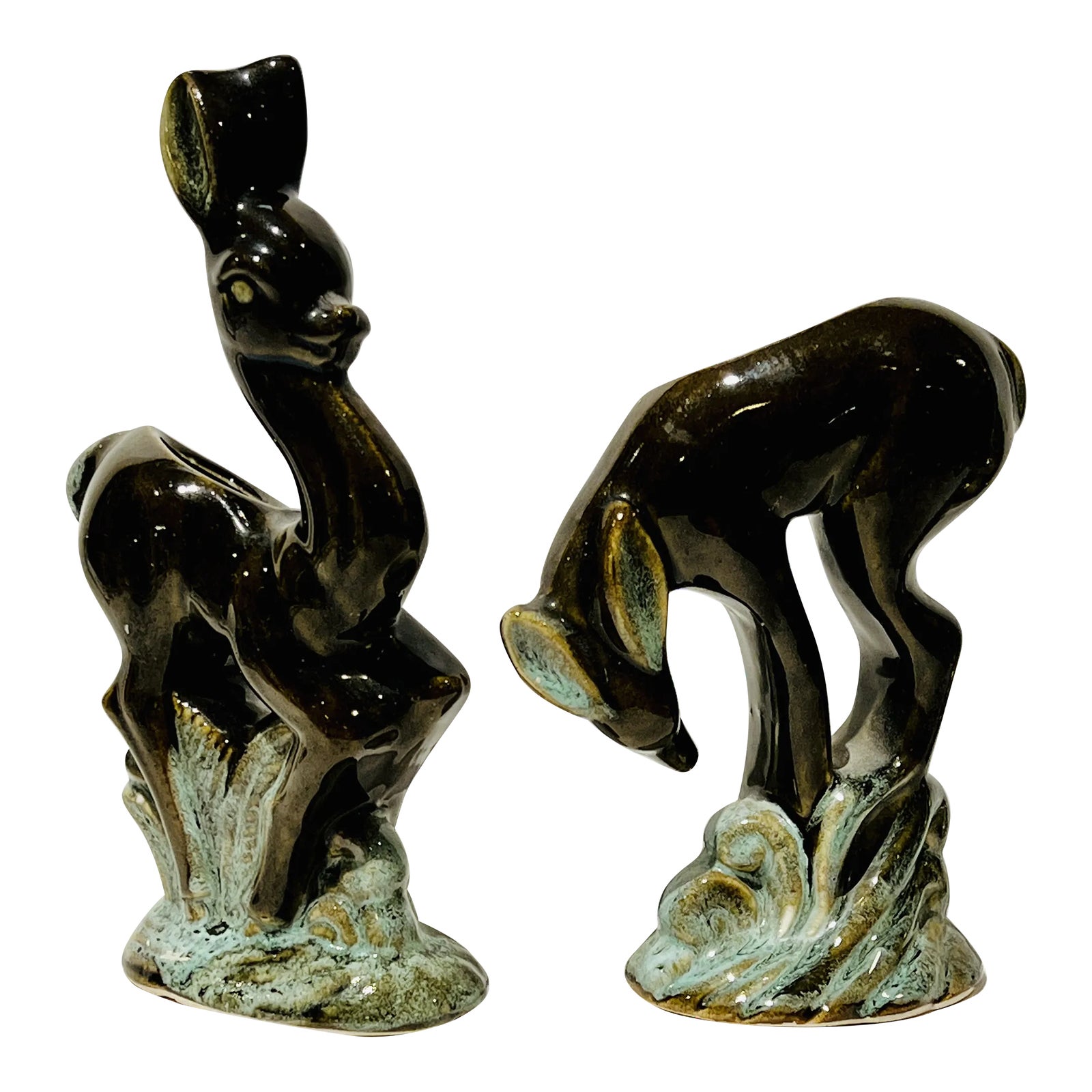 Vintage MCM Deer and Gazelle Planters Figurine Ceramics - Set of Two ...