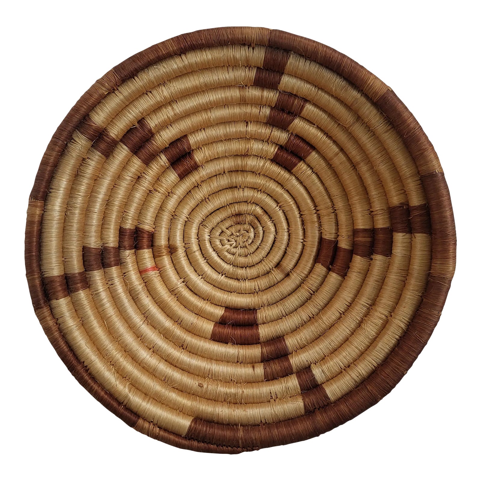 1970s Decorative Natural Fiber Basket | Chairish