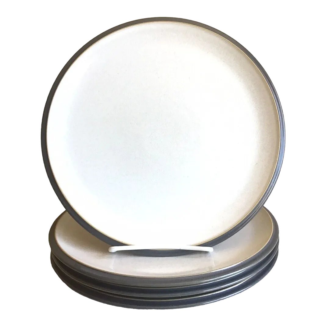 Vintage Denby Everyday England Stoneware Round Gray Rimmed Dinner ...