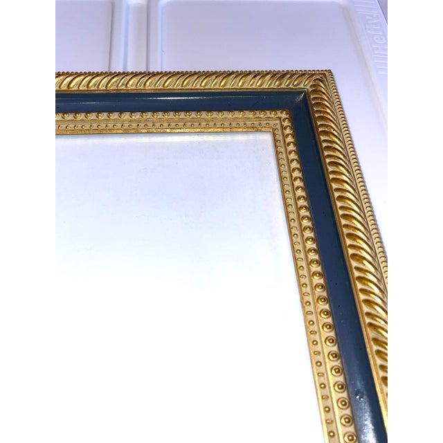 Vintage Gilt & Black Italian Classical Wood Frame | Chairish